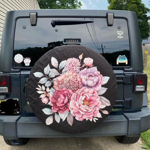 Halloween Spare Tire Cover, Cute Ghost Camper Tire Cover, Spare Tire ...