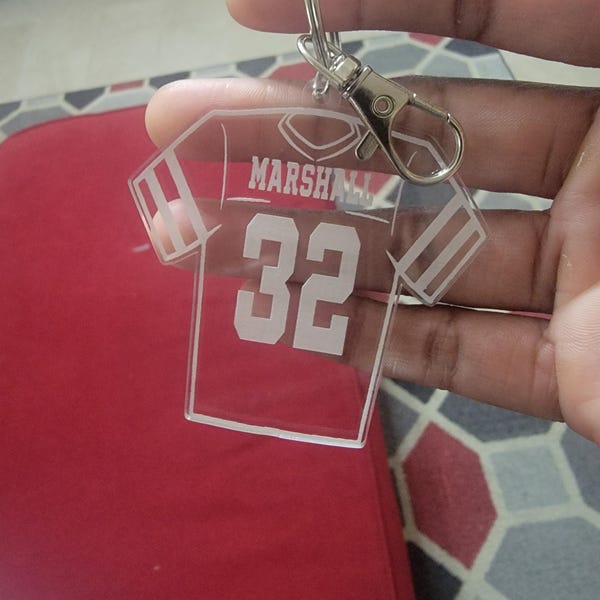 Football Team Gift, Football Personalized Keychain, Football Team Bag ...