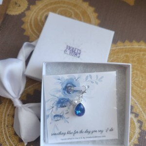 Personalized Something Blue Gift for Daughter on Wedding Day, Bride ...