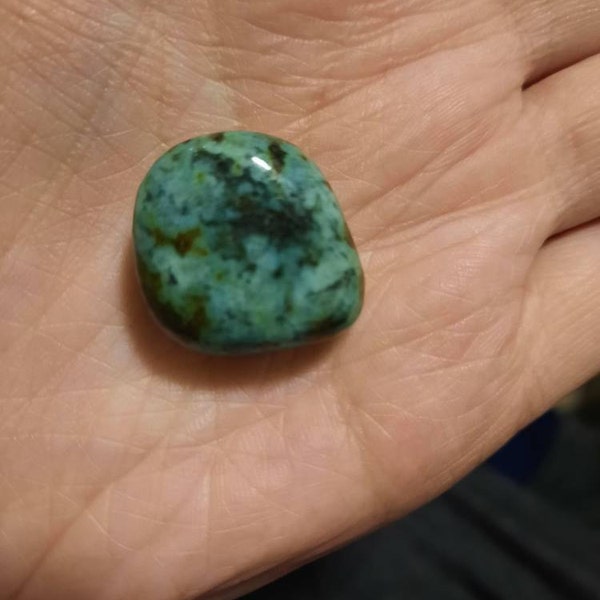 African Turquoise Tumbled Stone - Multiple Sizes Available - Polished ...