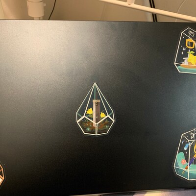 FFX Final Fantasy Ten Terrarium Yuna and Tidus Clear Waterproof Vinyl ...