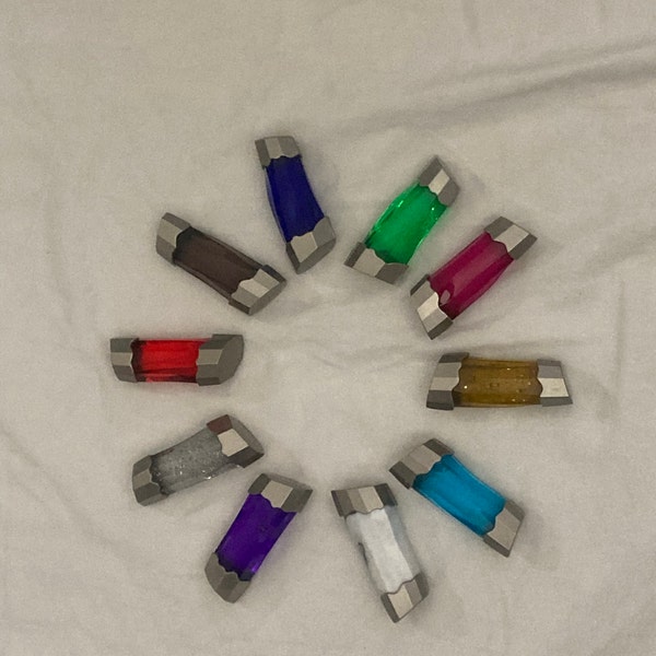 Flawed Power Energem Set of 10 Ranger Dino Crystal - Etsy