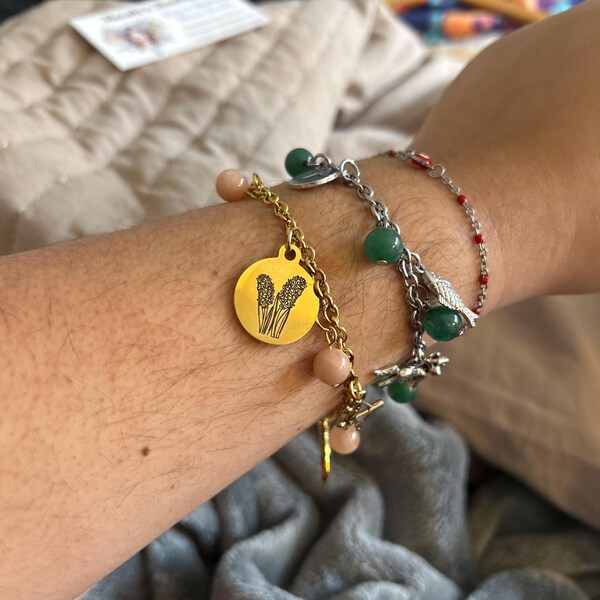 Apollo Charm Bracelet - Gold Version With 14k Gold Plated Charms - Etsy