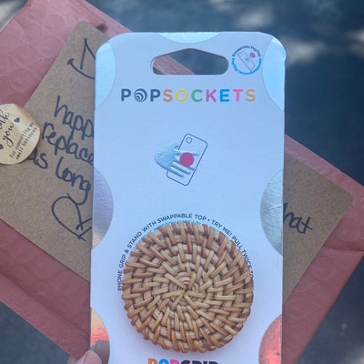 Rattan Popsocket/kindle Grip - Etsy