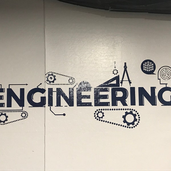 Engineering Wall Decal Vinyl Sticker Science Technology Art Design ...