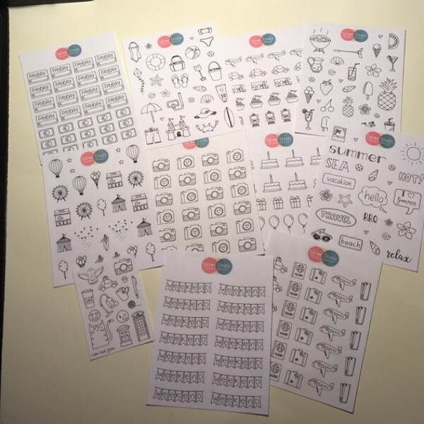 BUJO Clipboard Checklists Planner Stickers, Bullet Journal, Doodle ...