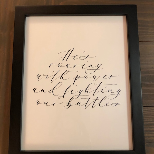 Custom Calligraphy Quote Sign - Etsy