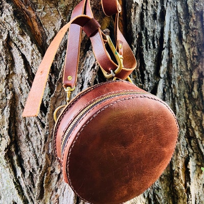 Leather Circle Bag Pattern Round Bag Template Pdf Leather Bag Pattern ...