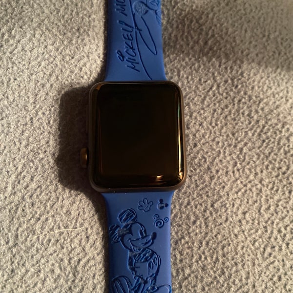 Mickey Engraved Watch Band Compatible for the "a" Watch Band - Mickey ...