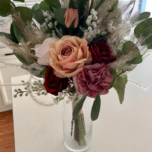 Rustic Boho Wedding Bouquetartificial Faux Flowers Home - Etsy
