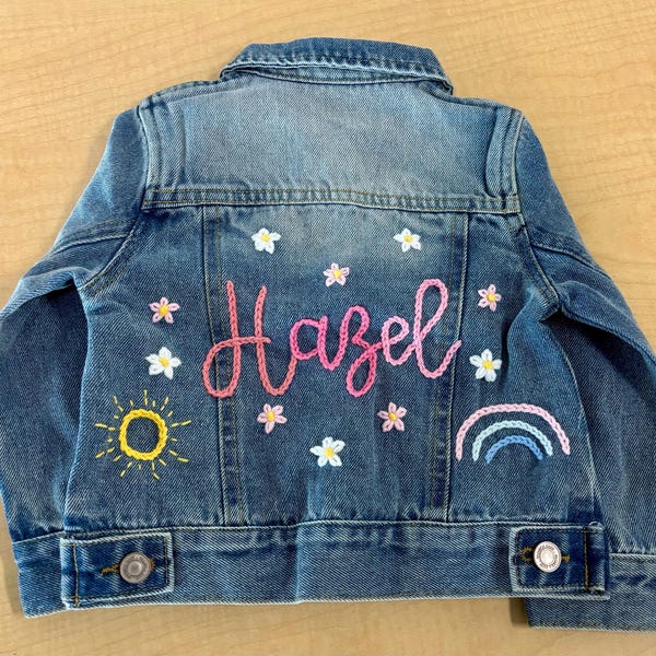 Personalized Baby Denim Jacket – Custom Toddler Name Jacket, Perfect ...