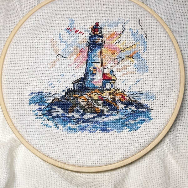 Big Bundle Cross Stitch Patterns Small Lighthouses 14 Mini Lighthouse ...