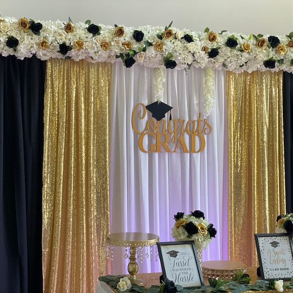 Congrats GRAD Wood Cutout, Graduation Sign, Graduation Celebration Sign ...
