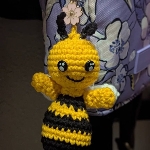 Baby Bumblebee Crochet Pattern, Crochet Keychain Pattern, Amigurumi Bee Pattern, Cute Car Hanger ...