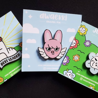 Stray Kids Changbin SKZOO Dwaekki Angel / Flying Pig Pin - Etsy