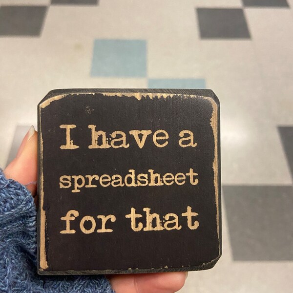 Small Desk Sign With Inspirational Quote (3"x3"), Office, Cubicle, or ...