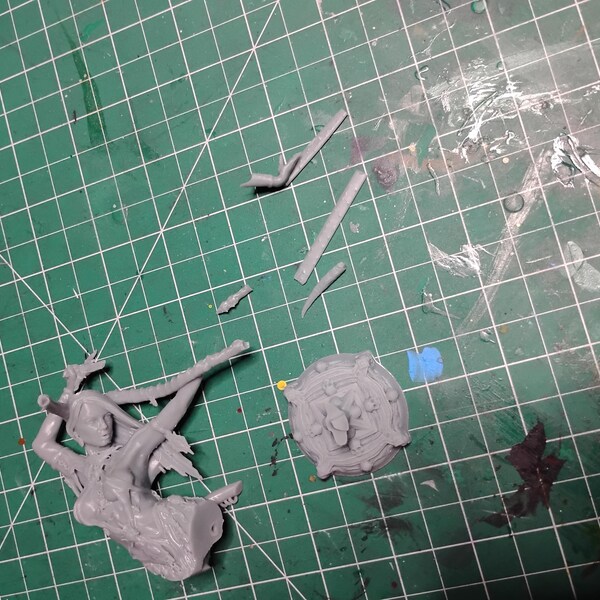 Female Necromancer Miniature Twin Goddess Miniatures Tabletop RPG ...