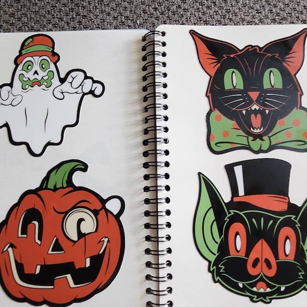 Retro Halloween Hooligan Hobo Ghost Sticker - Etsy