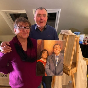 Custom Portrait From Photo Commission Oil Painting on Canvas - Etsy
