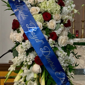 Funeral Memorial Ribbon Custom Printed W/your Message - Etsy