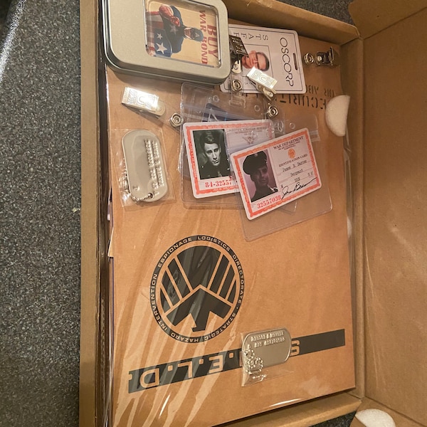 Spiderman File Peter Parker S.H.I.E.L.D. Folder Secret Paper Props ...