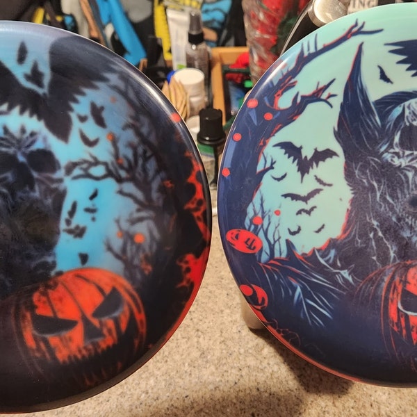 Halloween Disc Golf Disc Collectible Gift Functional Art Witches Spooky ...