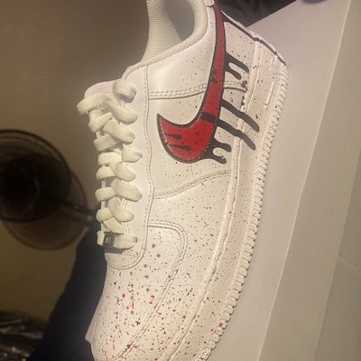 Blue Gray Air Force 1 Custom Nike Air Force 1 Blue Gray Tones Custom ...