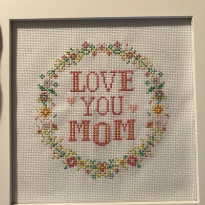 Mom Cross Stitch Pattern, Modern Cross Stitch, Mum Cross Stitch ...