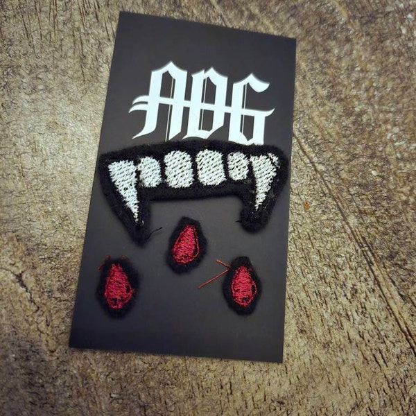 Vampire Fang Patch - Etsy
