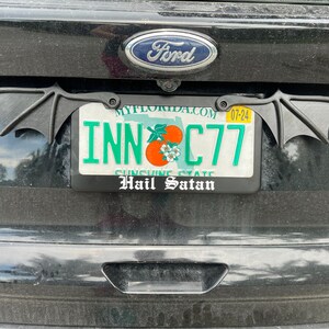 License Plate Bat Wings universal Fit - Etsy