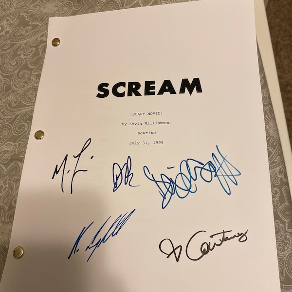Scream Movie Horror Movie Script Original Full Screenplay - Etsy