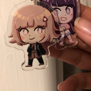 DR 2 Girls Keychains Mahirui Hiyoko Saionji Chiaki Ibuki - Etsy