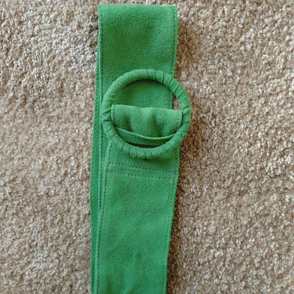 Womens' | Ladies Soft Silky Suede Leather Round Buckle 70mm Dress Belt ...