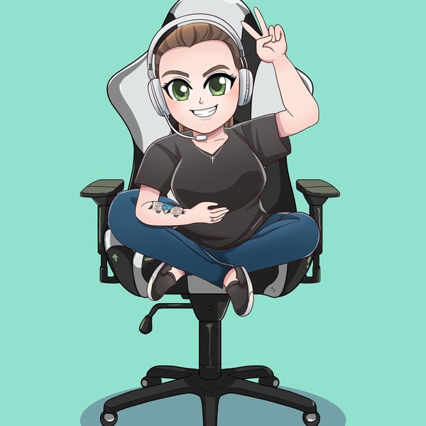 Custom Twitch Logo, Gaming Logo Drawing, Custom Profile, Custom E ...