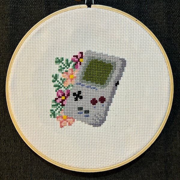 Floral Nostalgia - Digivice Cross Stitch Pattern - Digimon Cross Stitch ...