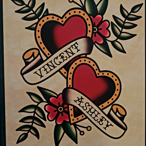 American Traditional Cowboy Tattoo Flash Art Print - Etsy