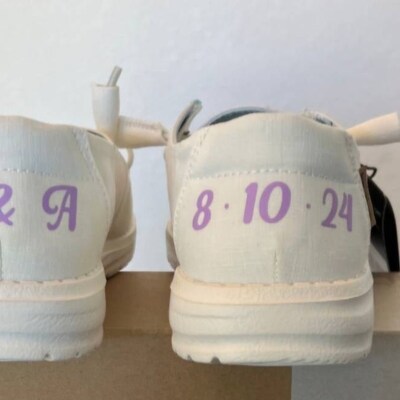 Womens / Wedding Custom Dude Shoes Perfect for Custom Gifts, Bridal ...