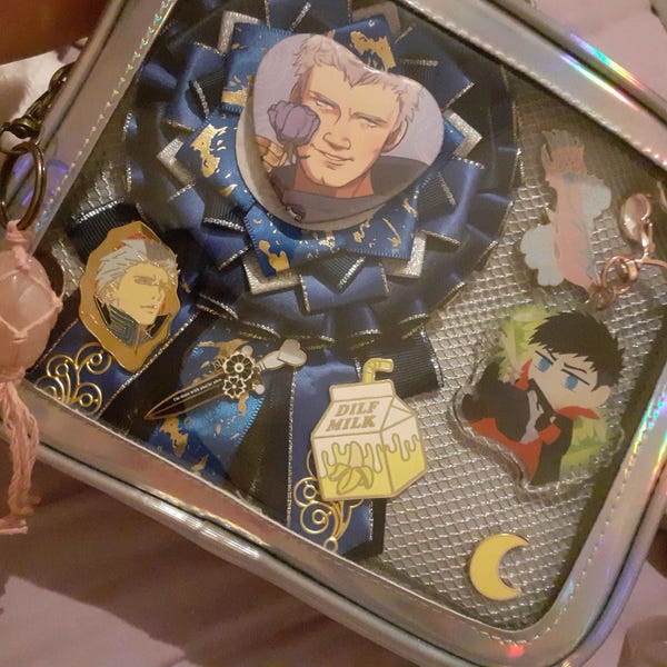 Devil May Cry Kitty Acrylic Charm Keychains - Etsy