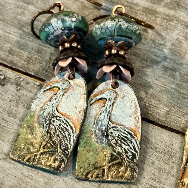Where Wildflowers Grow ... Artisan Enameled Copper and Glass Lampwork ...