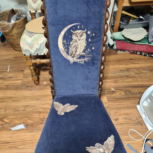 Night Owl - Machine Embroidery Design - 3 Sizes - Etsy