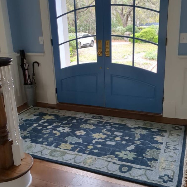 Irregular Shape Modern Colorful Hand Tufted Amoeba Wool Area Rug for ...