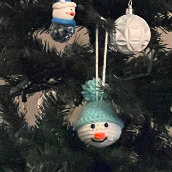 Crochet Snowman Bauble Pattern - PDF Pattern Digital Download in ...