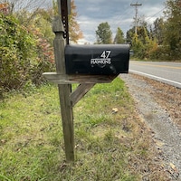 Modern Mailbox Numbers Address Reflective Mailbox Street Address and ...