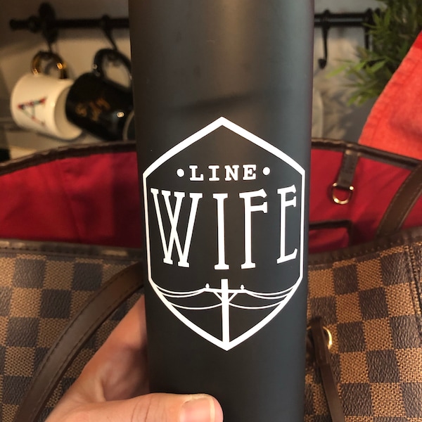 Line Wife Decal | Linewife Decal | Lineman Wife Decal | Journeyman ...