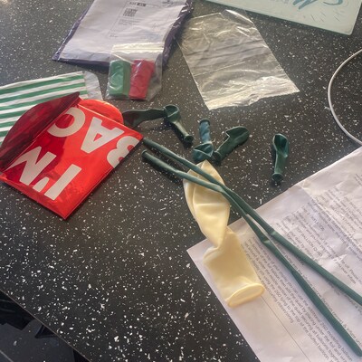 Personalised Elf Arrival Balloon Kit ELF BALLOON Elf POP Balloon - Etsy