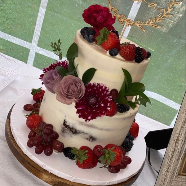 14 Inch Rustic Cake Stand, Custom Cake Stand, Wedding Cake Stand, Wood ...