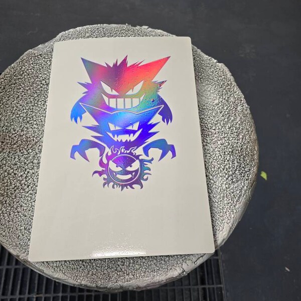 Haunter Outline Decal Pokemon Available in Holographic and Several ...