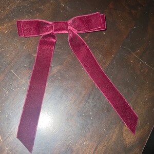 Double Sided Velvet Tie Ribbon Upscale Women's Bow - Etsy