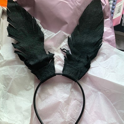 Moth Antennae Headband Moth Costume, Black Antenna Moth Crown Headpiece ...
