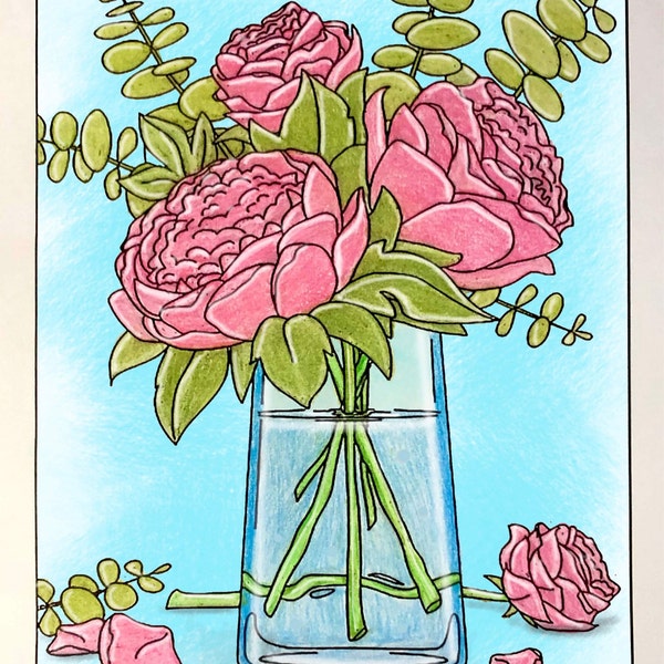 Australian Wildflower Colouring Page, Golden Wattle Printable, Native ...